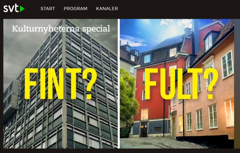 Swedish Television on style in architecture | Belatchew